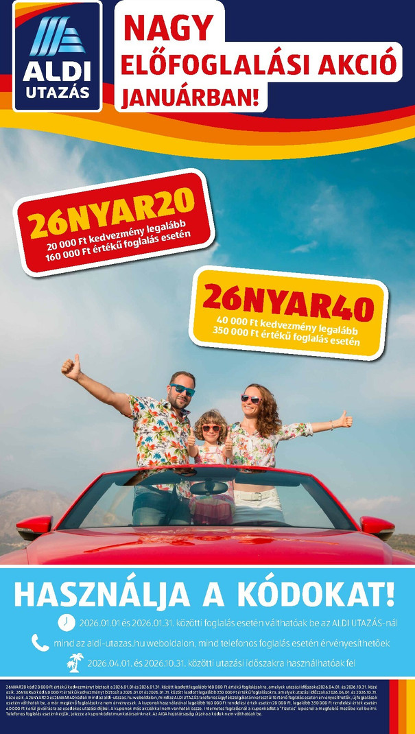 Aldi akciós újság csütörtök 2026.01.01. dátumtól szombat 01.31. dátumig