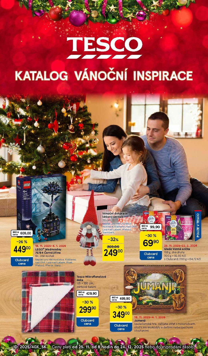 Tesco leták aktuální od úterý 25. 11. do středy 24. 12. 2025